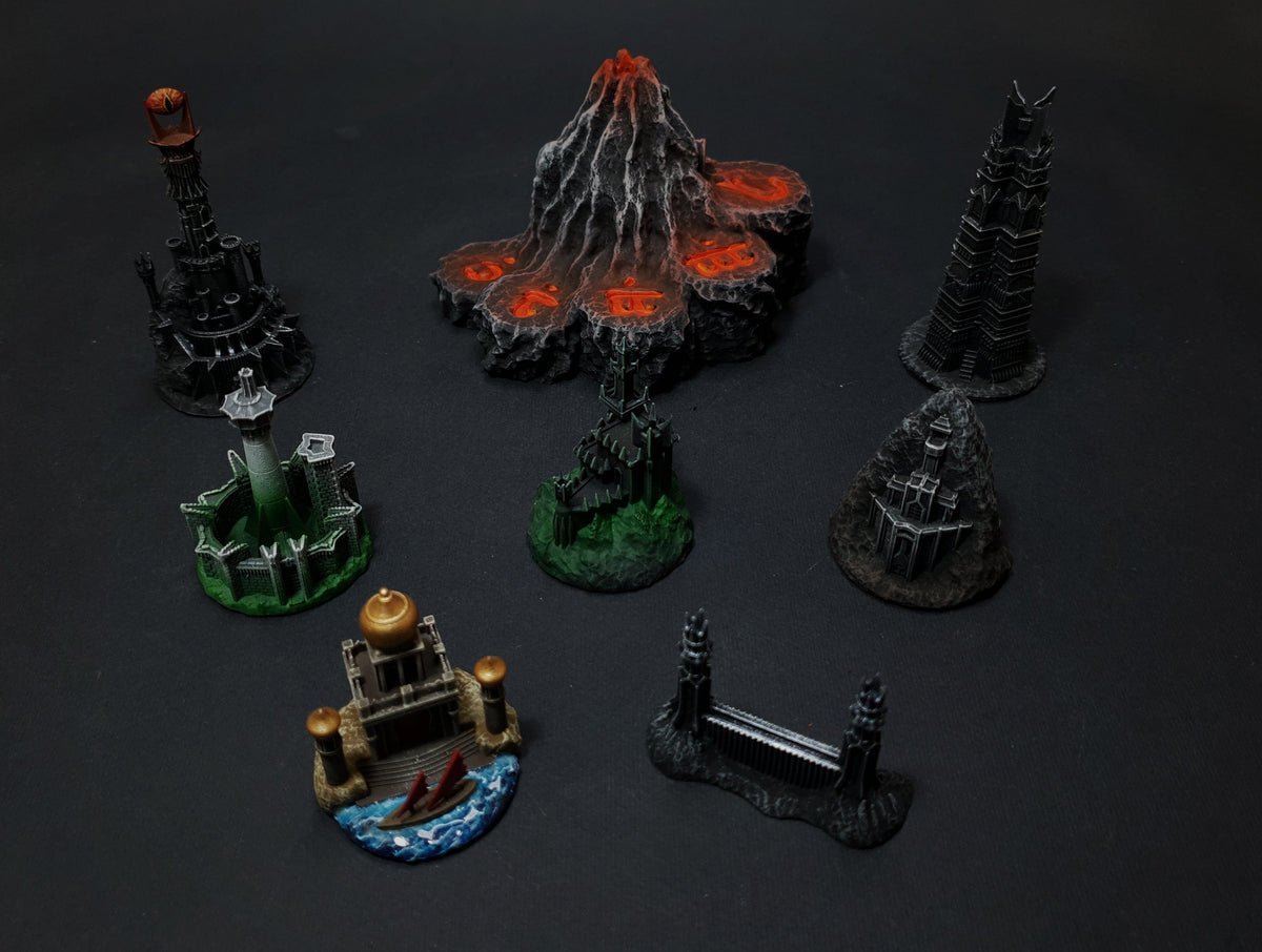 Premium Stronghold Set for War of the Ring – 18 Hand‑Painted Resin Mod ...