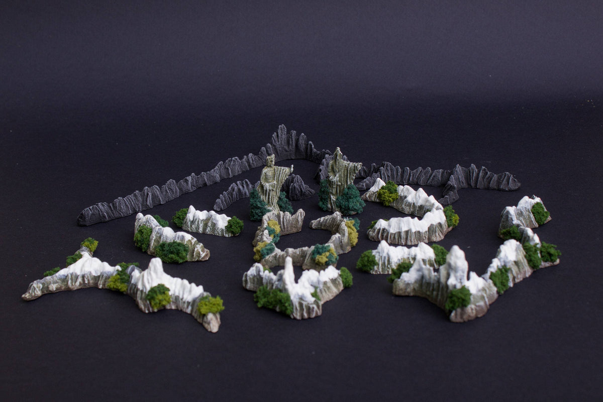 Argonath, Mount Doom and Mountains set for War of the Ring boardgame ...